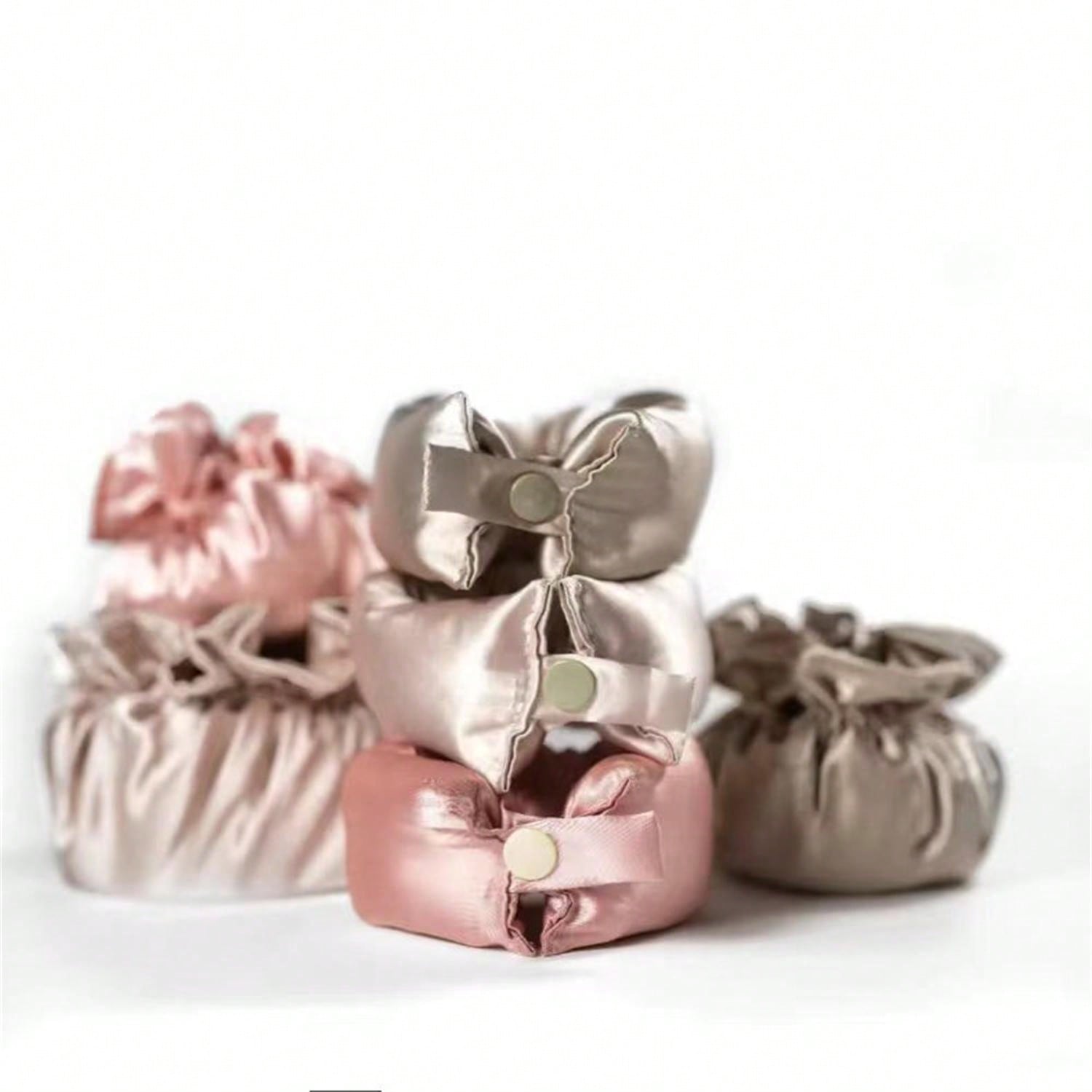 No-Heat Wand Bun Bons Curl Cap Set, Large Wave Sleep Lazy Curling Tool ...