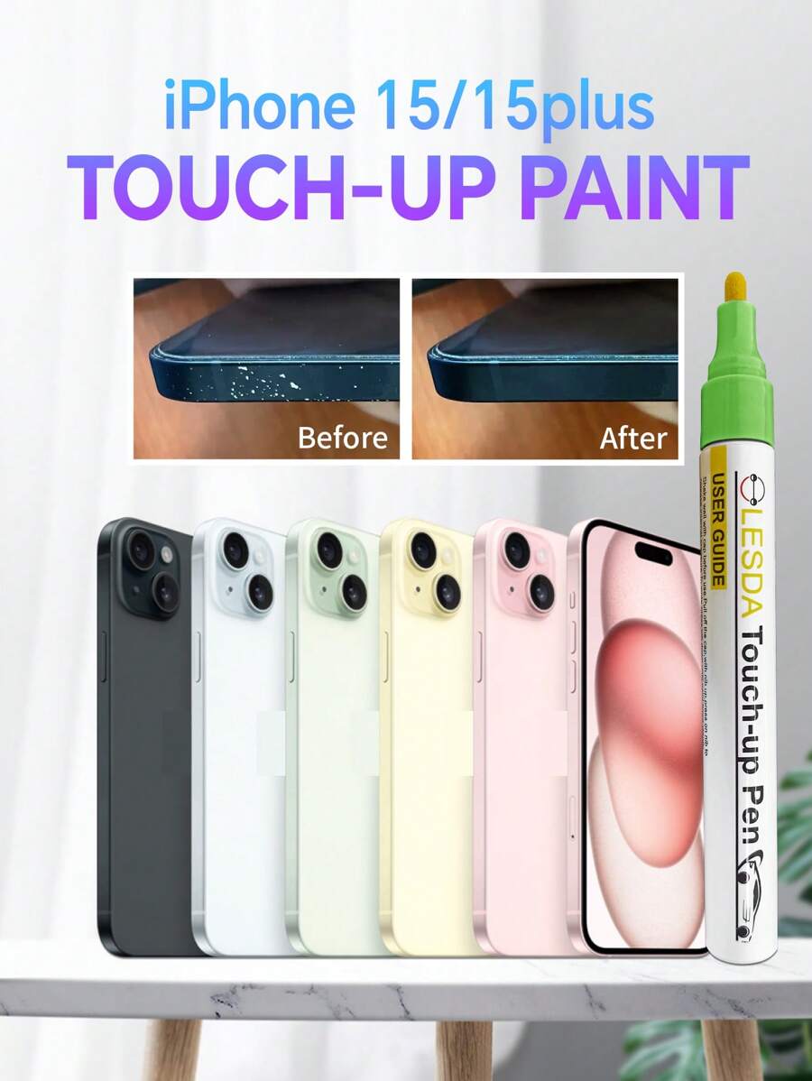 Touch Up Paint For Iphone(15/15plus Blue), IPhone Touch Up Paint Pen ...