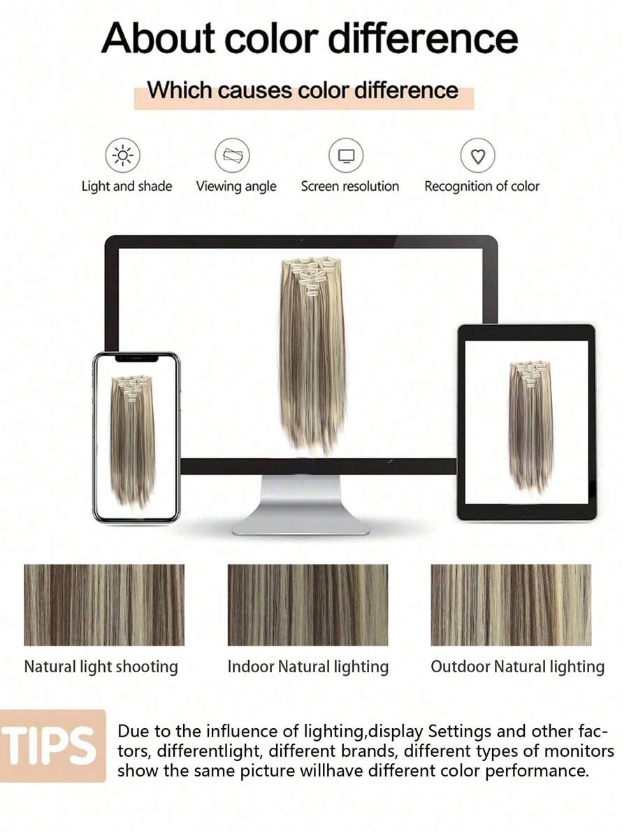 Clip In Hair Extensions18~32 Inch Hair Extension For Women Full Head ...