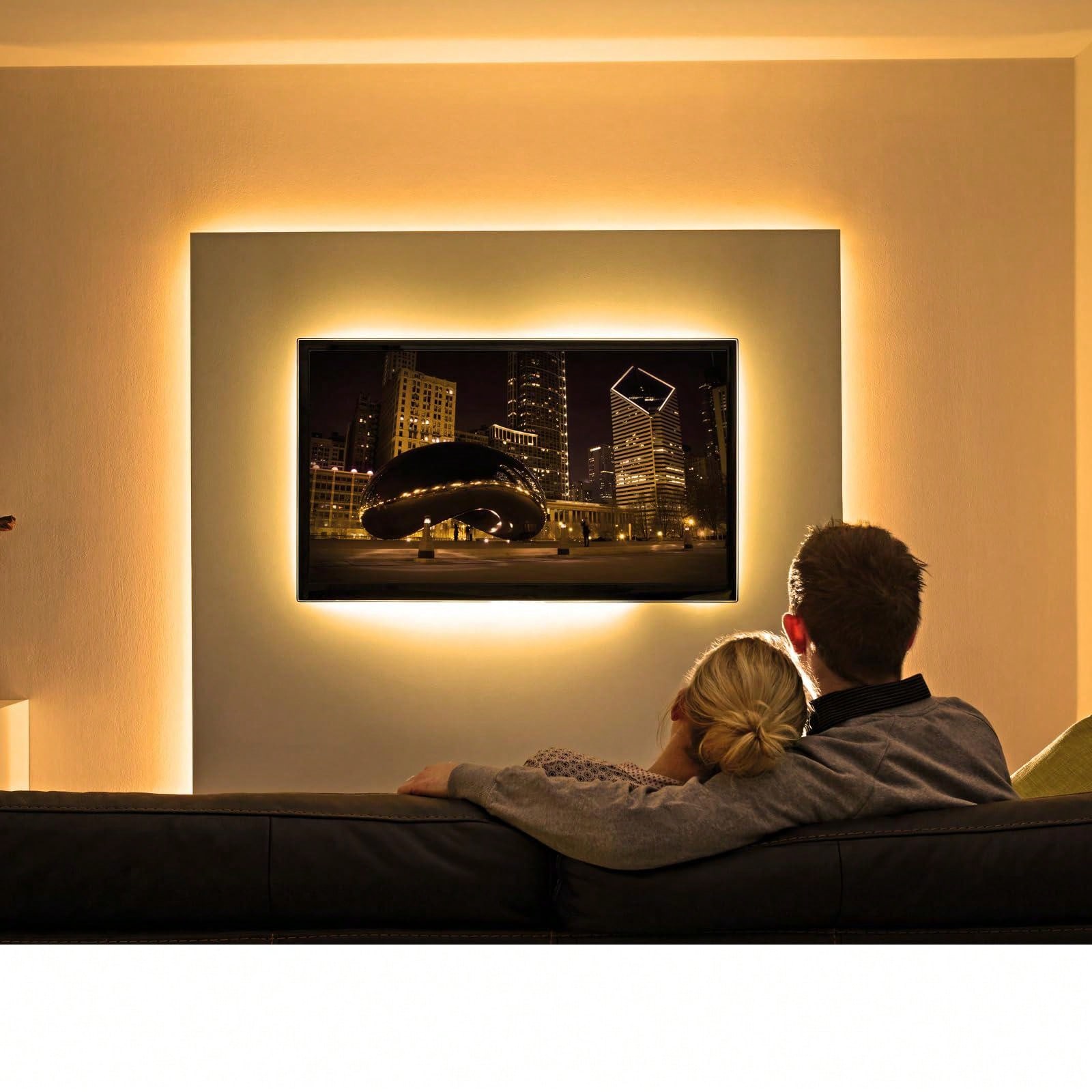 Wardrobe Strip Light, Battery Powered 16.4 Foot LED Strip Light For ...