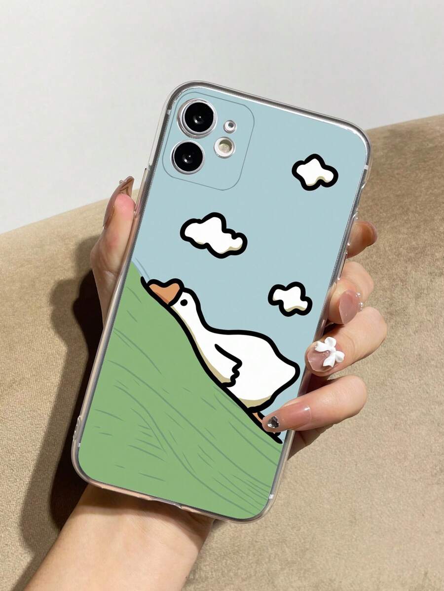 Cute Stuff Funny 1pc Transparent Simple High Transmittance Tpu Phone ...