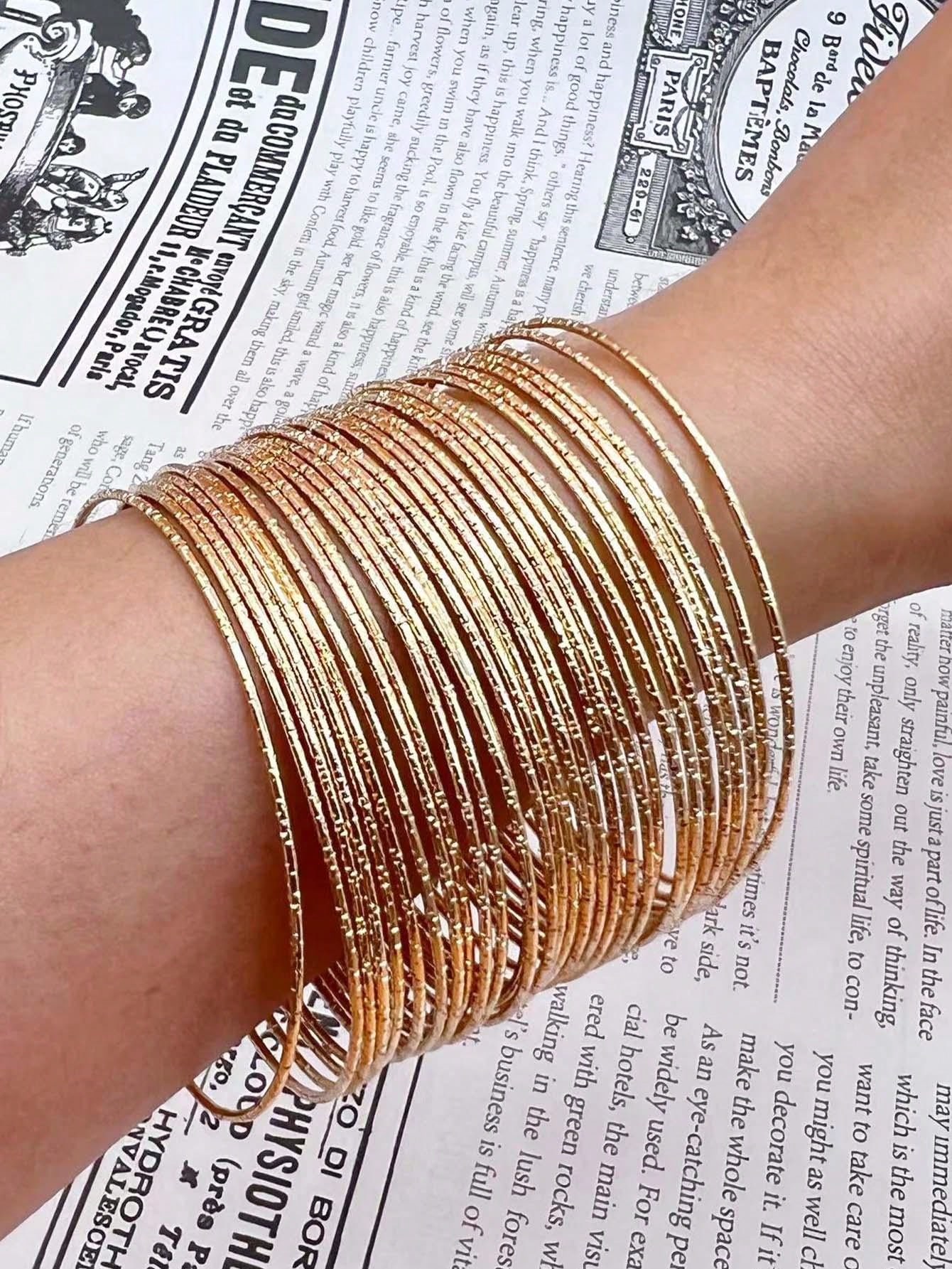 30pcs Textured Metal Bangle for Sale Australia| New Collection Online ...