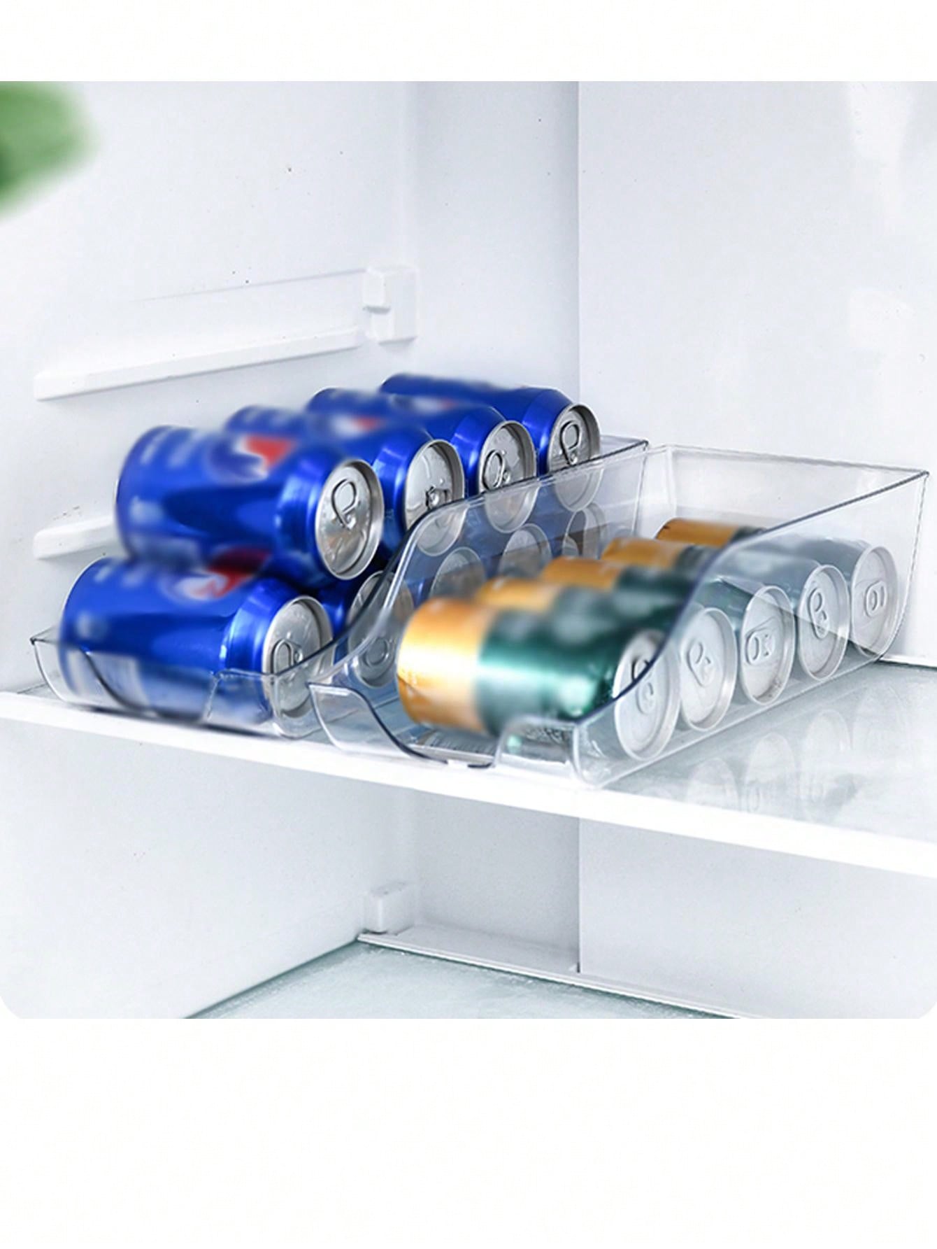 1/2pcs Stackable Refrigerator Beverage Storage Box, Soda Can Beverage ...
