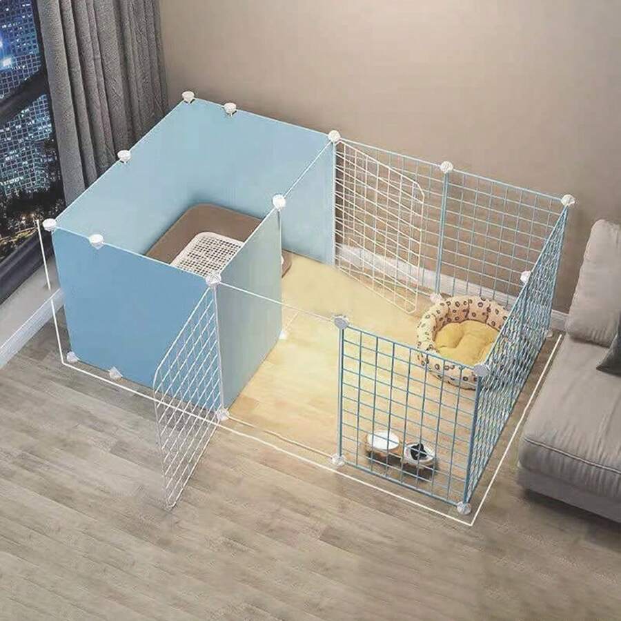Pet Cage Dog House Cage Fence For Teddy, Corgi And Small Dogs, Double ...