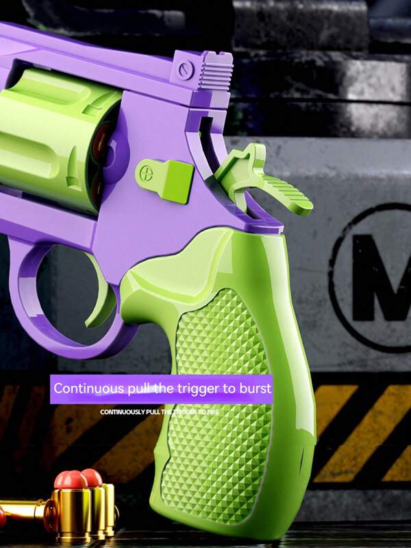 Manual Repeating Cartridge Ejecting Revolver Toy Gun With Soft Bullets ...