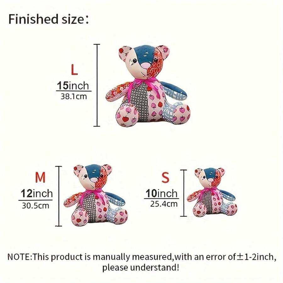 10pcs/Set Creative Memory Bear Shaped Sewing Template & Ruler Sticker ...