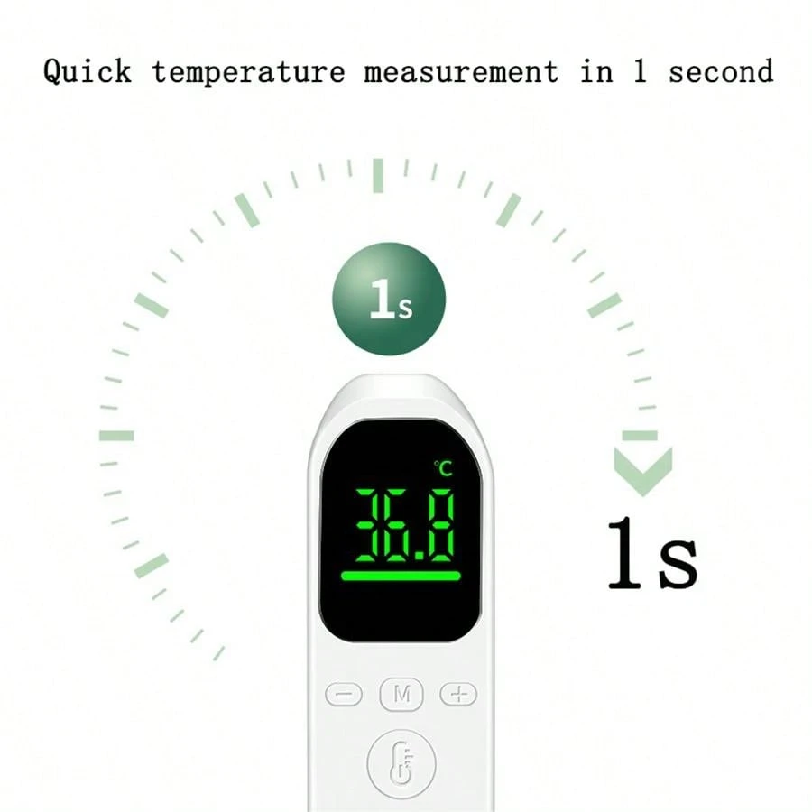 Body Temperature Gun Thermometer Handheld Infrared Frontal Temperature Gun Home Human Body ...
