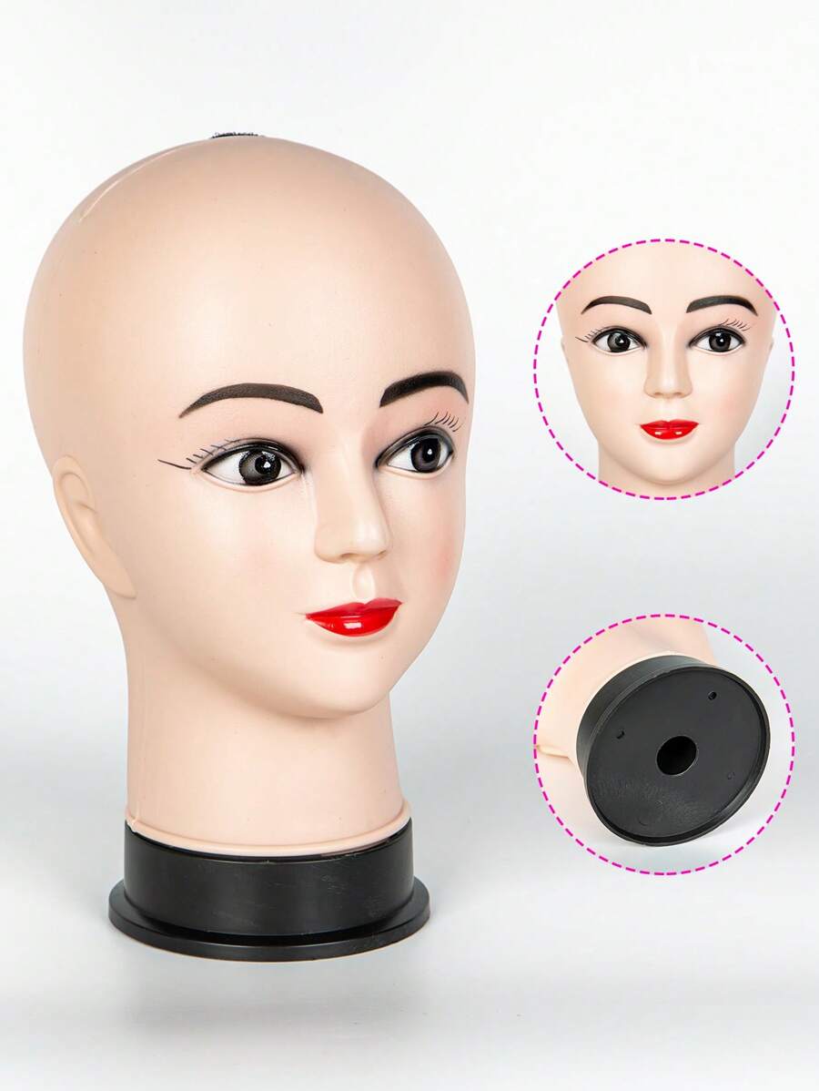 Female Bald Mannequin Head Professional Cosmetology Face Makeup Doll ...