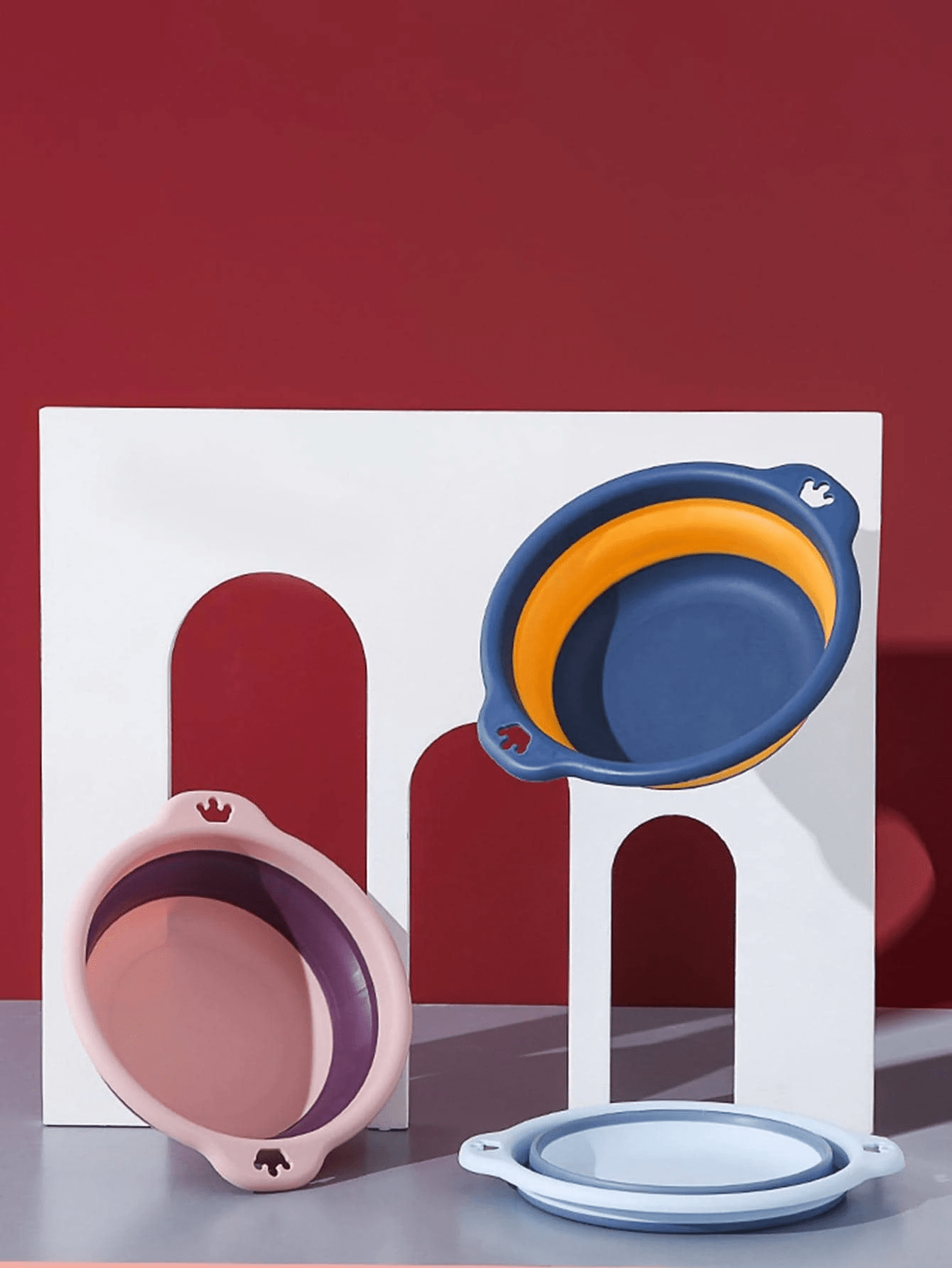 1pc Household Foldable Face Basin, Bathroom Portable Storage Basin ...