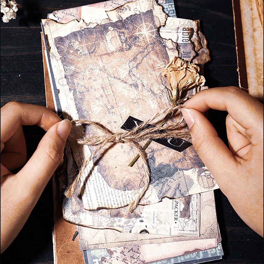 20 Sheets/Pack Vintage Nautical Adventure Style Scrapbook Paper, Diy ...