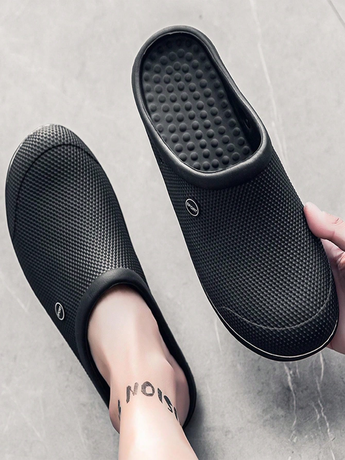 Men's Simple Casual Flat Clogs With Closed Toe | SHEIN EUR