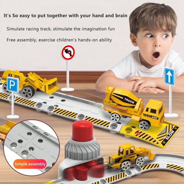 Children'S Toy Alloy Car Traffic Road Map With Multi-Functional ...