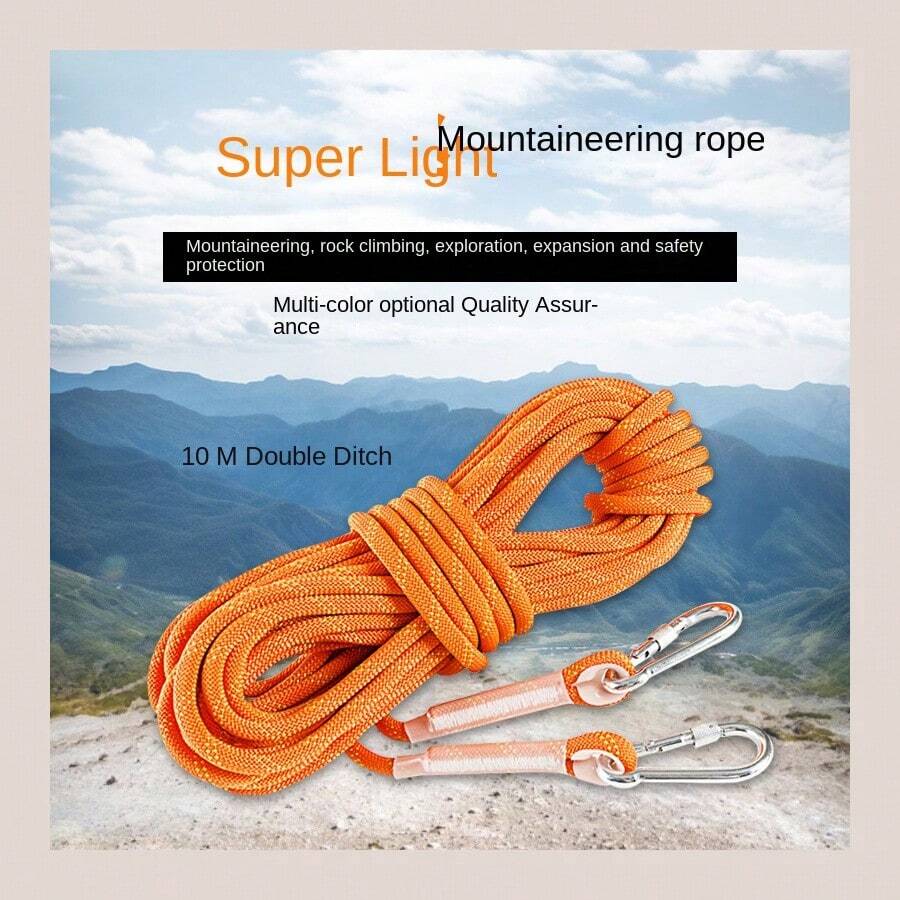 1pc Pvc Outdoor Mountaineering Rope Climbing Rope Rescue Rope ...