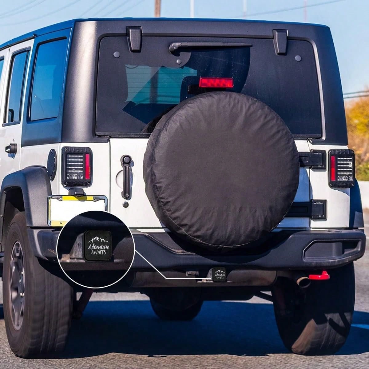 1pc Rubber Trailer Hitch Cover With Trailer Hitch Tube Plug, 2 Inch ...