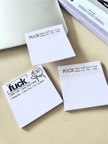 50pcs Funny Memo Pad Notebook For Memos, Notes, Study & Daily Life ...