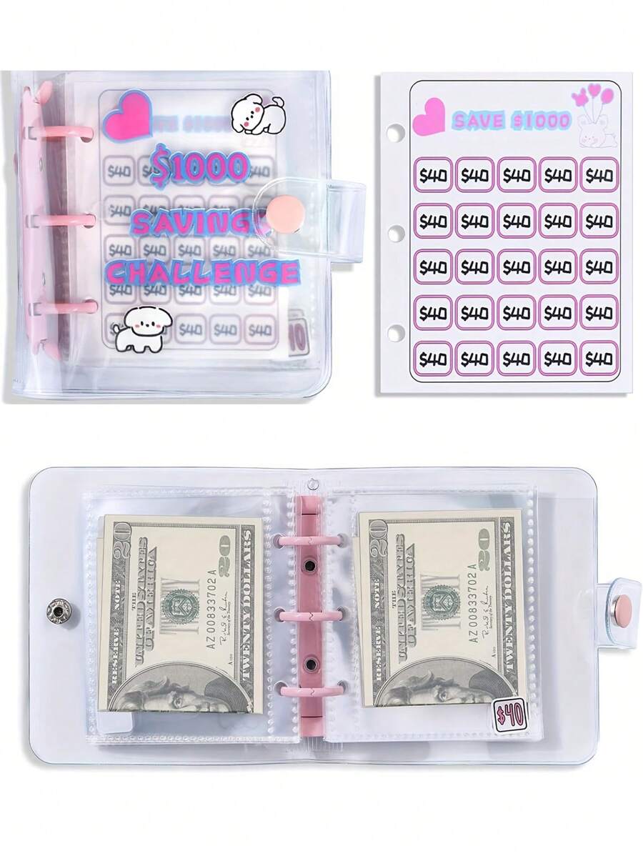 1pc, 2024 New Savings Binderl Creative Savings Challenge 1,000 Savings ...