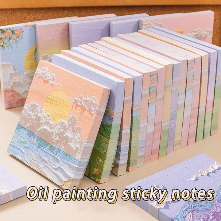 Oil Painting Memo Stickers With High Appearance, Sticky And Rewritable ...