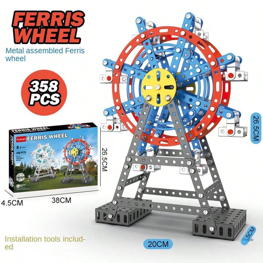 Children'S Educational Metal Assembling Model Ferris Wheel Alloy ...