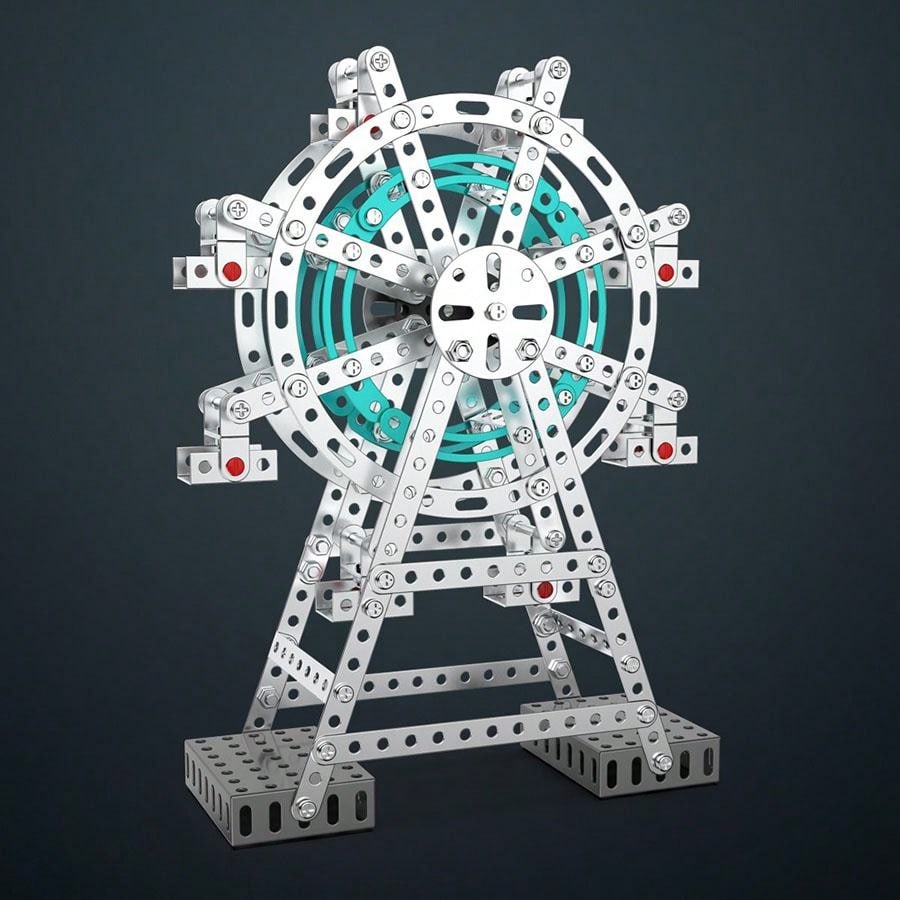 Children'S Educational Metal Assembling Model Ferris Wheel Alloy ...