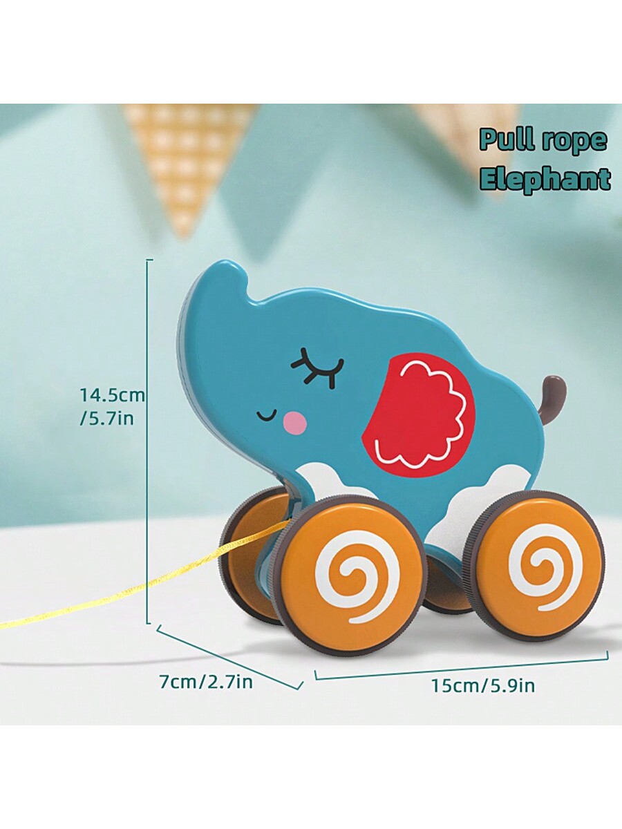 1pc Infant Animal Shaped Plastic Pull-Along Walking Training Cart ...