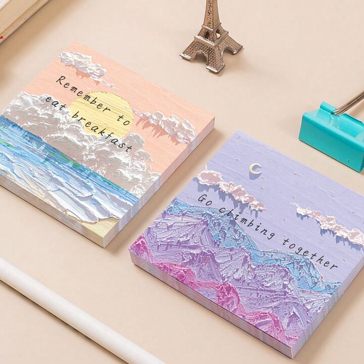 Oil Painting Memo Stickers With High Appearance, Sticky And Rewritable ...