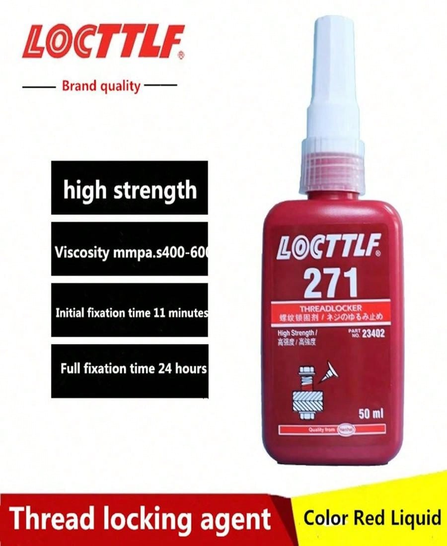 Loctite 271 Threadlocker Adhesive, Anaerobic Adhesive, Screw Anti-Loose ...