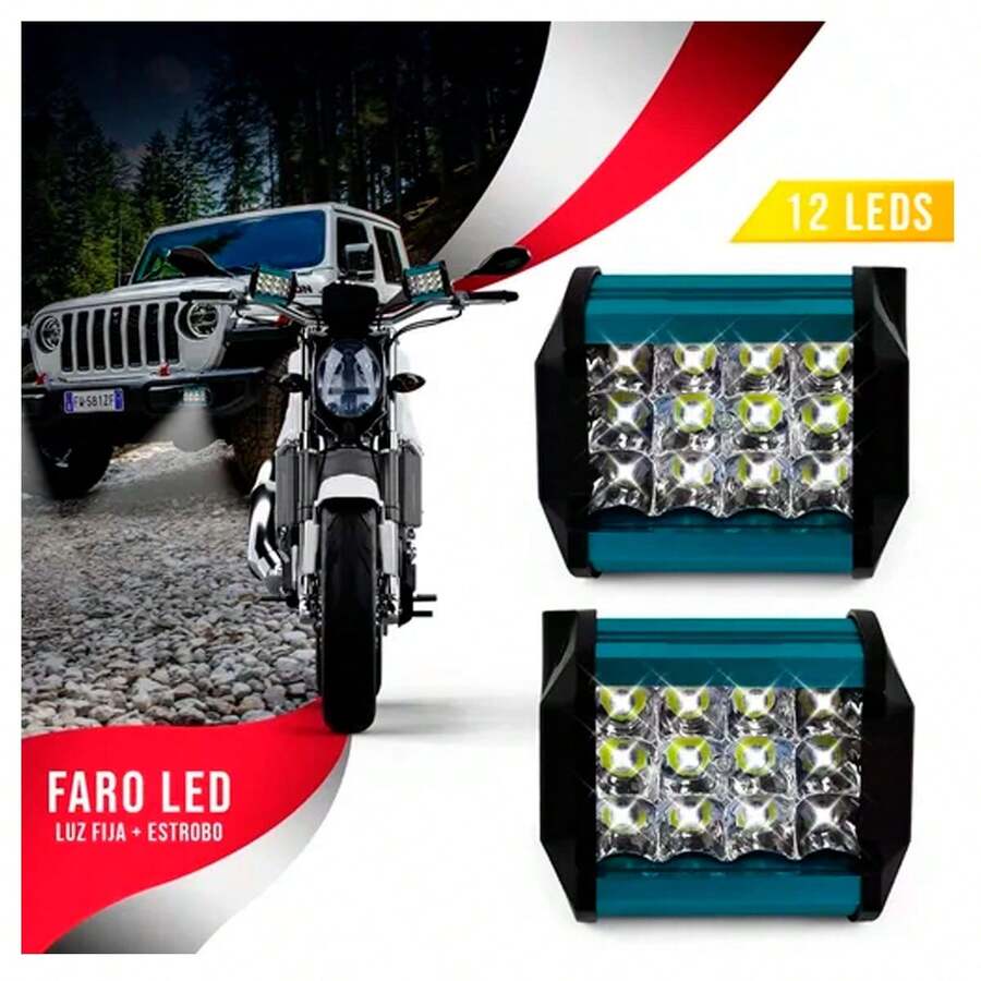 Headlight 12 Led Dually With Strobe Color Housing 4 Pieces | SHEIN USA