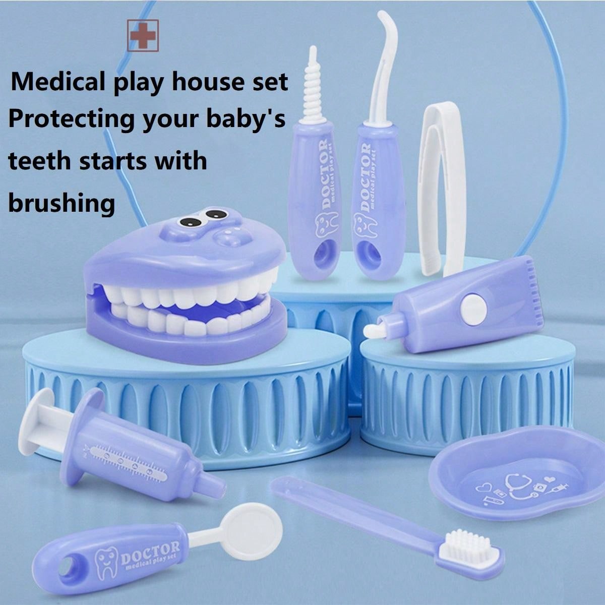 8pcs Children'S Pretend Play Doctor & Dentist Toy Set, Help Children ...