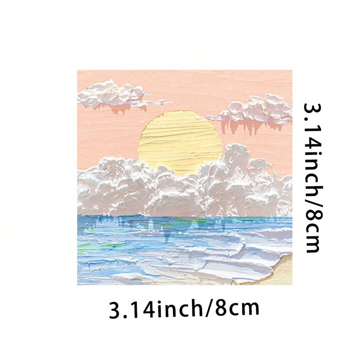 Oil Painting Memo Stickers With High Appearance, Sticky And Rewritable ...