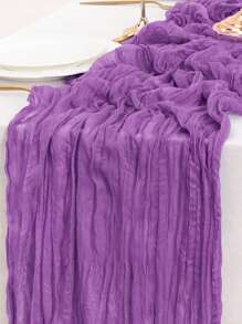 1pc Orange Bohemian Style Bali Cheese Cloth Table Runner For Wedding Or ...