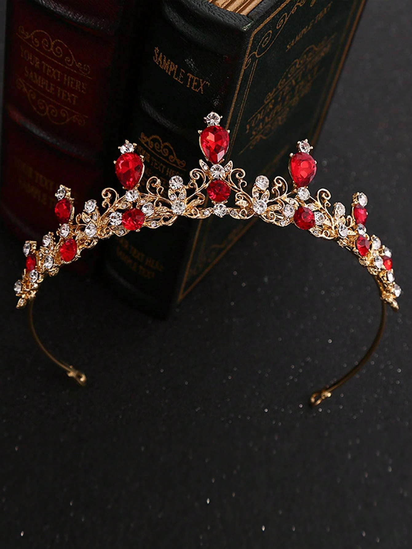 Bridal Crown Queen Crown Headband Alloy Crystal Birthday Party Wedding ...