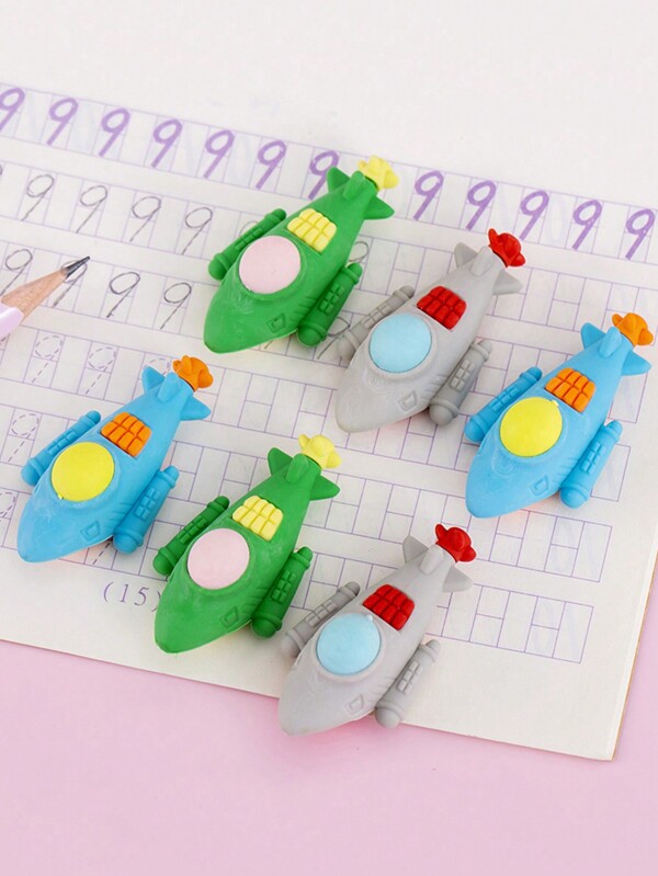 3pcsCreative And Cute Submarine Design Student Eraser Learning Office ...