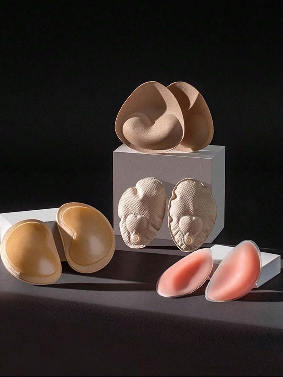 4 Types Of Pads For Bras Thickened Adhesive Silicone Inflatable And