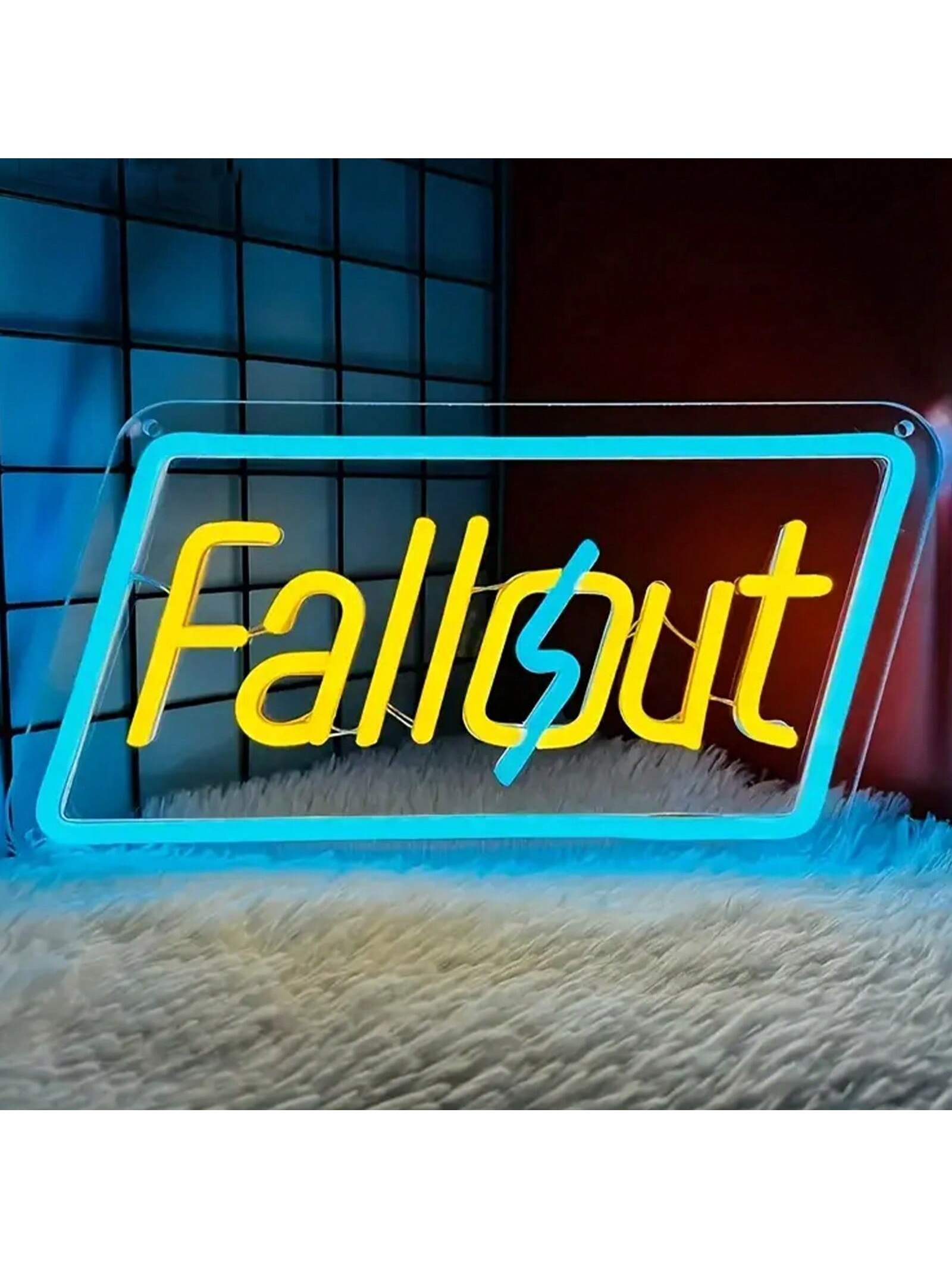 Fallout Wall Decor Neon Sign, Led Game Room Neon Light, Man Cave ...