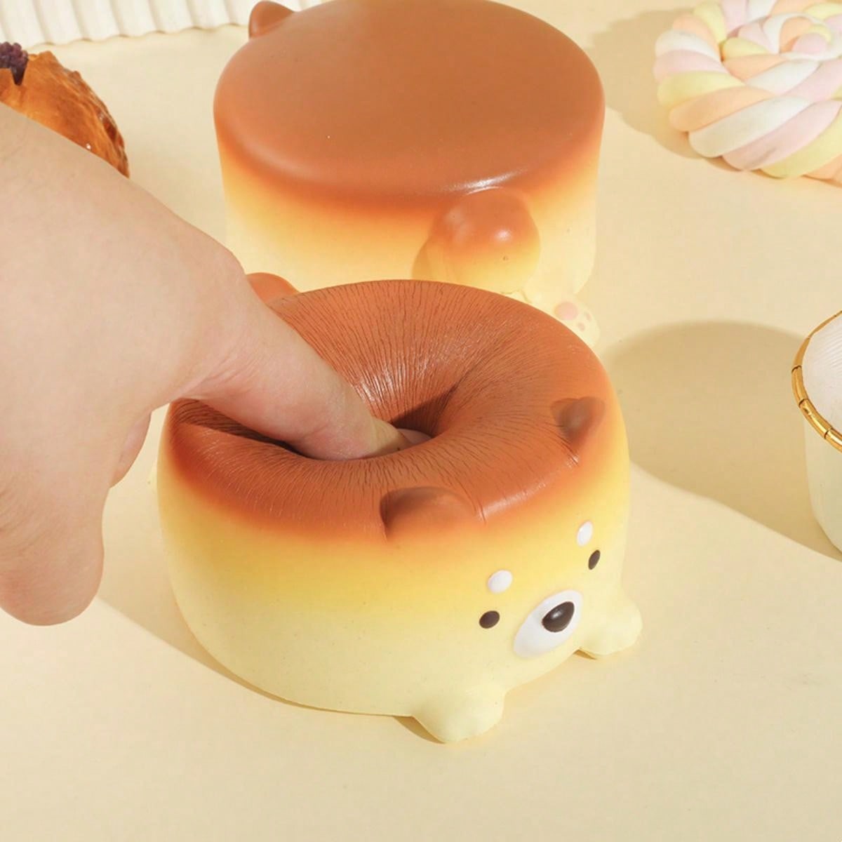 Slow Rising Squishy Cheese Puppy Cake Stress Relief Animal Bread ...