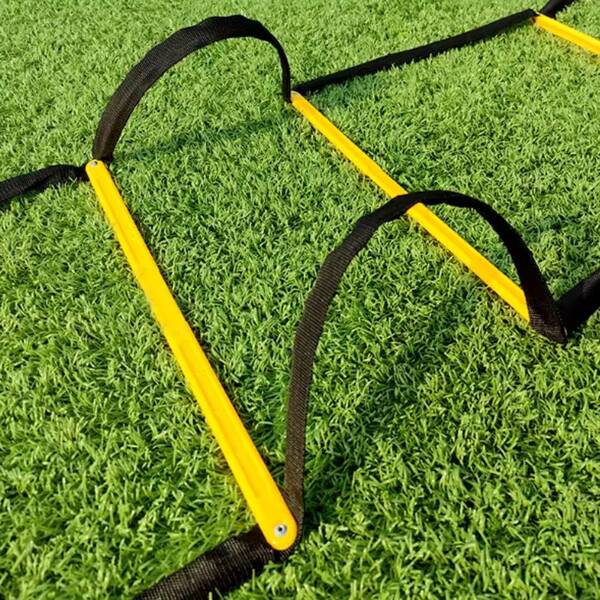 13/17.3ft Thick Foldable Fixed Agility Ladder With Grid For Children'S ...