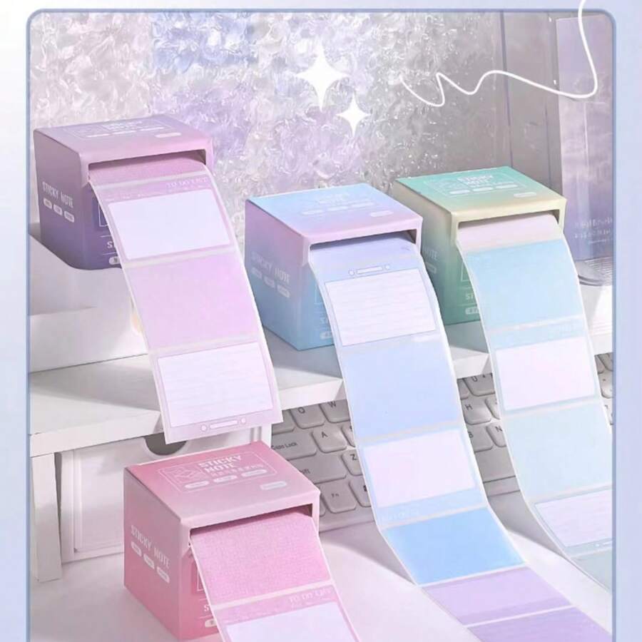 1pc 256 Sheets Colorful Pull-Out Sticky Notes For Office Memo Reminders ...