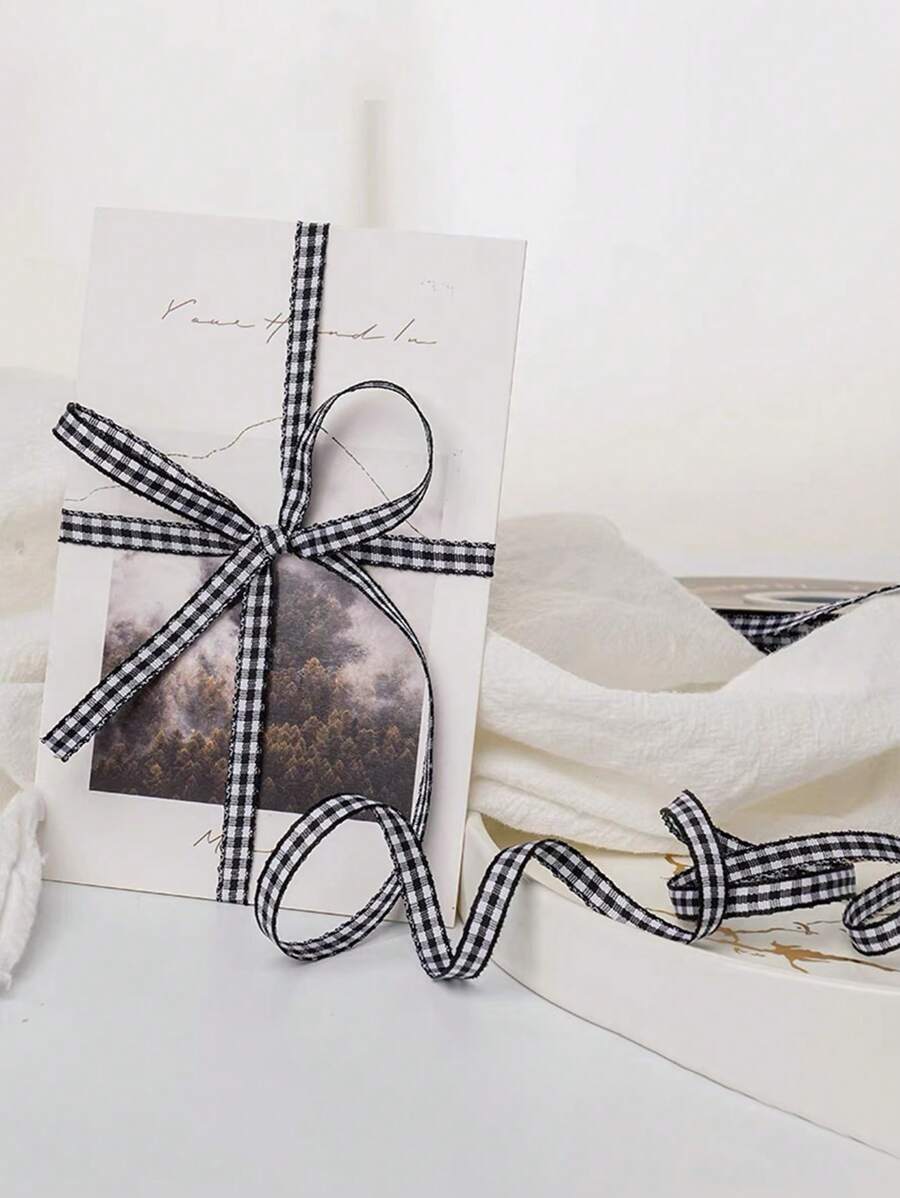 5 Yards/10 Yards Grid Ribbon & Satin Ribbon For Hair Accessory Making ...