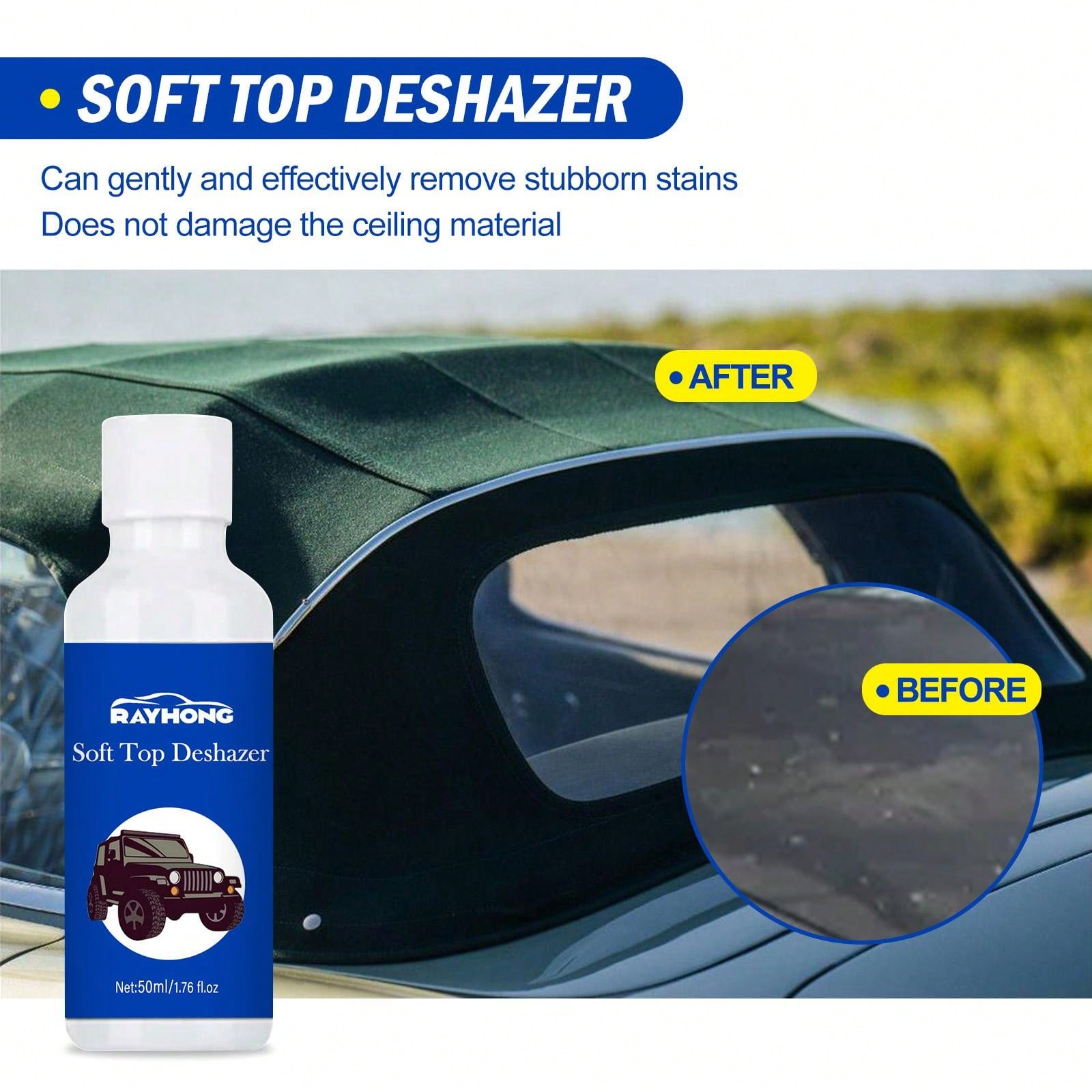 Car Soft Top Defogger, Soft Top Roof Cleaner, Dirt, Scratches And Haze ...