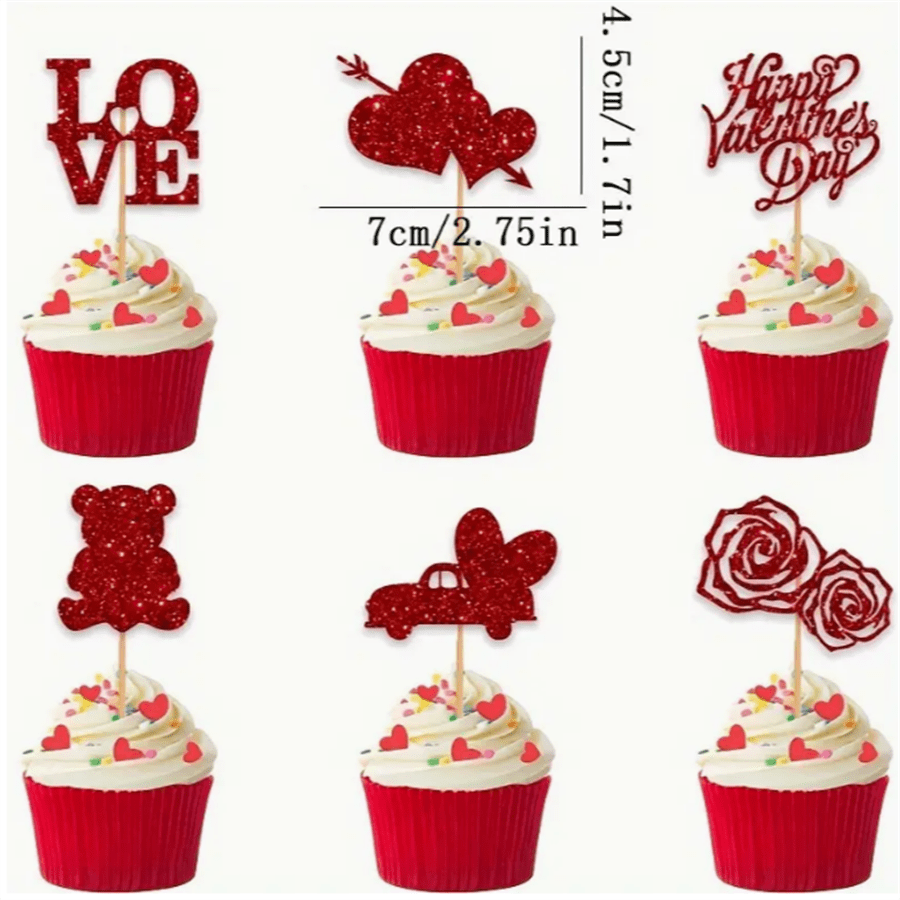 12 Pieces, Cake Decoration, Paper Cups, Cake Decoration, Top Decoration ...