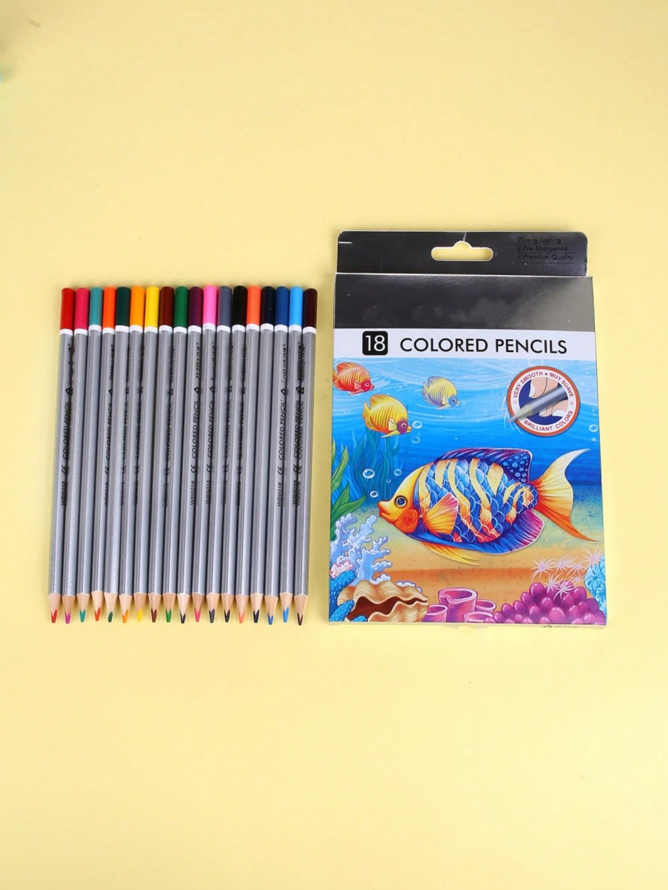 18pcs Watercolour Pencils Set, Colouring Drawing Sketching Water Colour ...