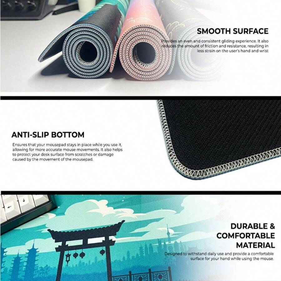 Mousepad | Sakura Solace | Extended Large Gaming Mouse Pad Deskmat for ...