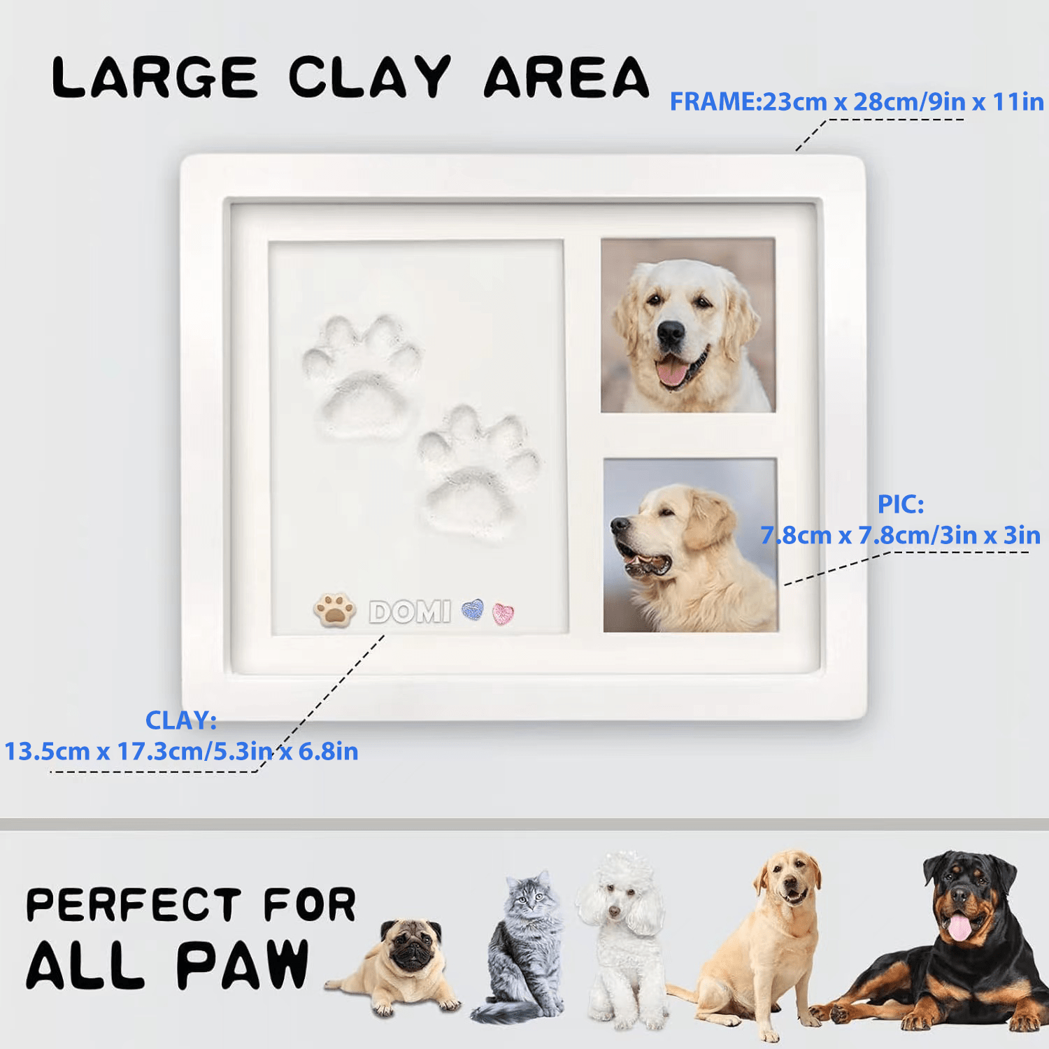 Dog Or Cat Paw Print Impression Kit With Accessories, Paw Print Kit ...