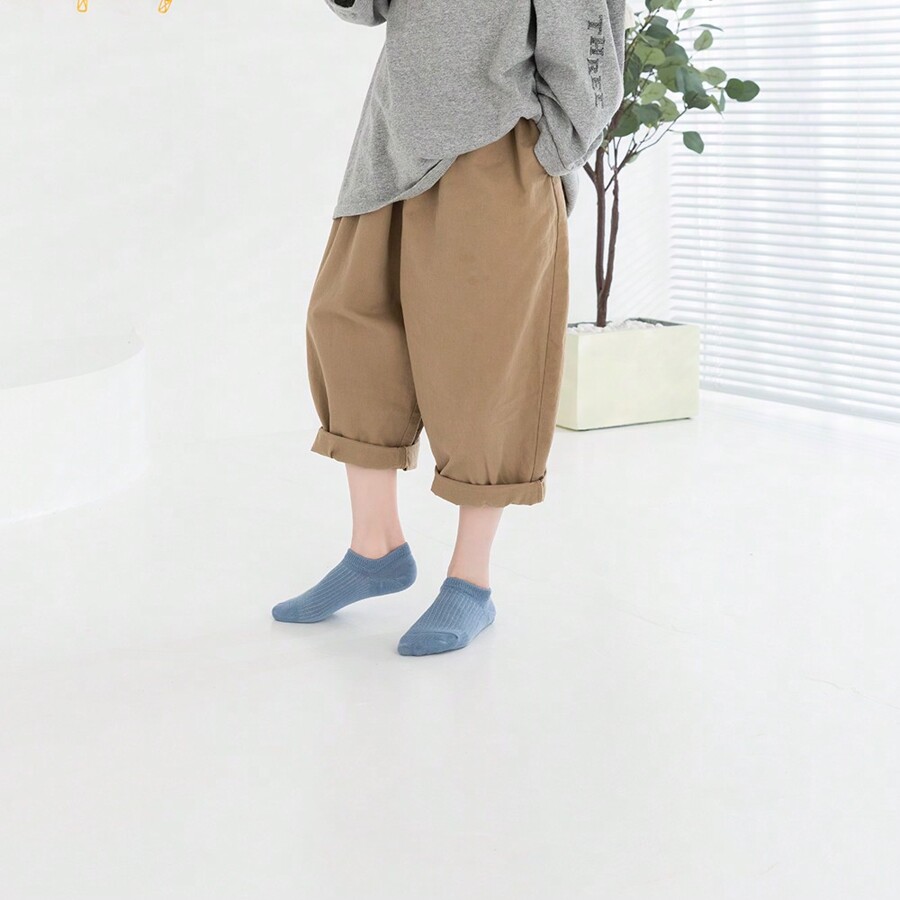 5pairs Baby & Kids' Breathable Soft Anti-Slip Heelless No-Show Socks ...