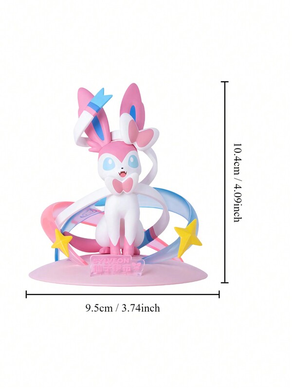 Pokemon 1Pcs 10.4cm/4.09inch Pokemon Sylveon Anime Figure Character ...