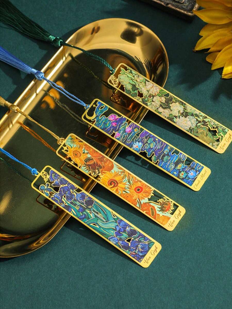 1pc Vintage Metal Sleep Lotus Design Bookmarks Creative Retro Metal ...
