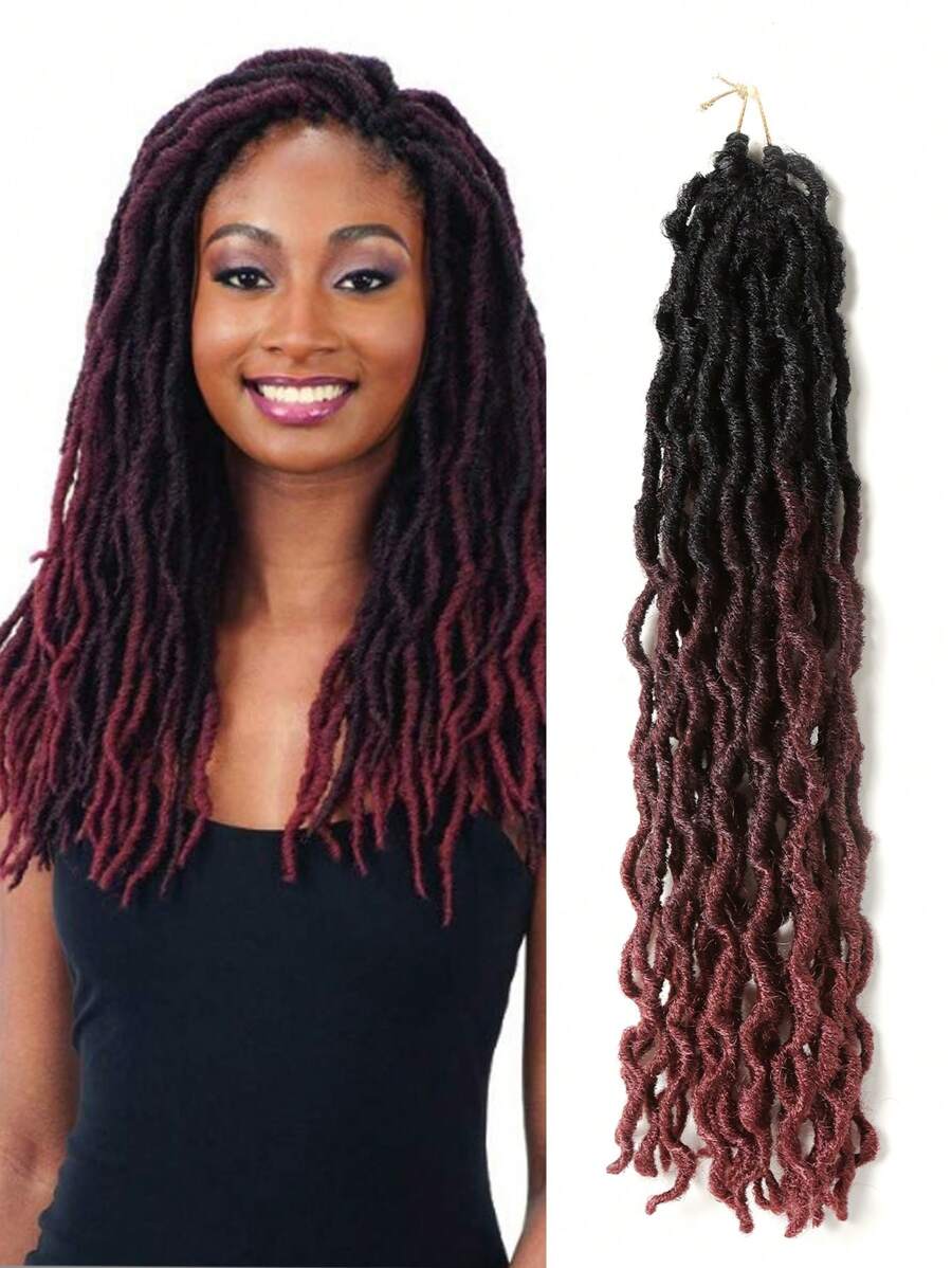 Ombre Faux Locs Crochet Hair For Women Soft Locs Crochet Hair Pre ...