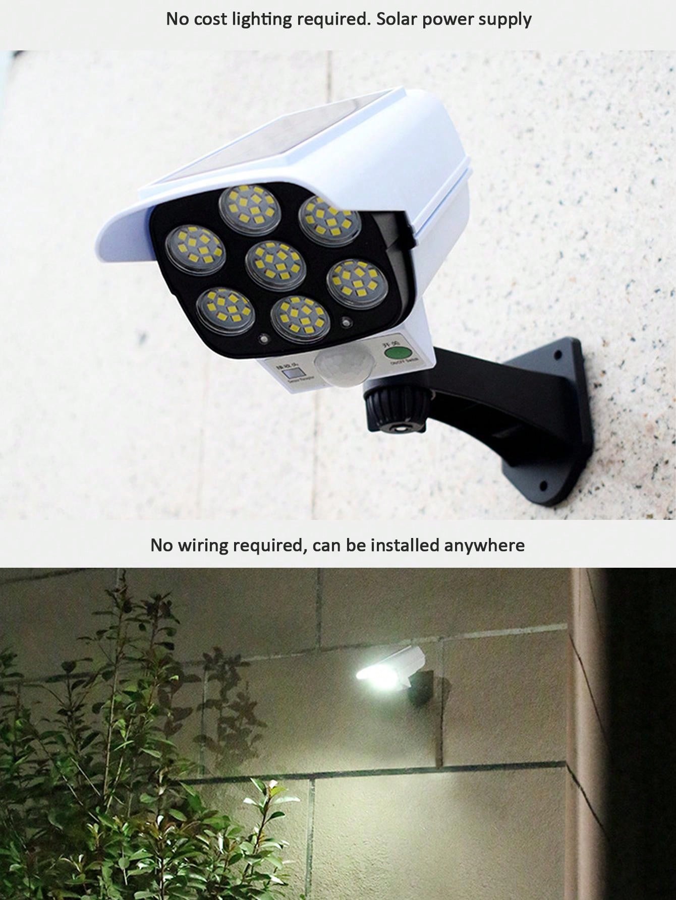 3pc Motion Sensor Street Lamp, Solar Garden LED Light, Simulation ...