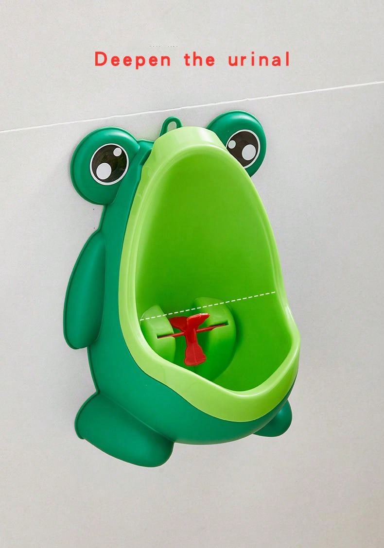 Baby Boys' Wall-Mounted Frog Cartoon Standing Urinal, Mini Toilet For ...