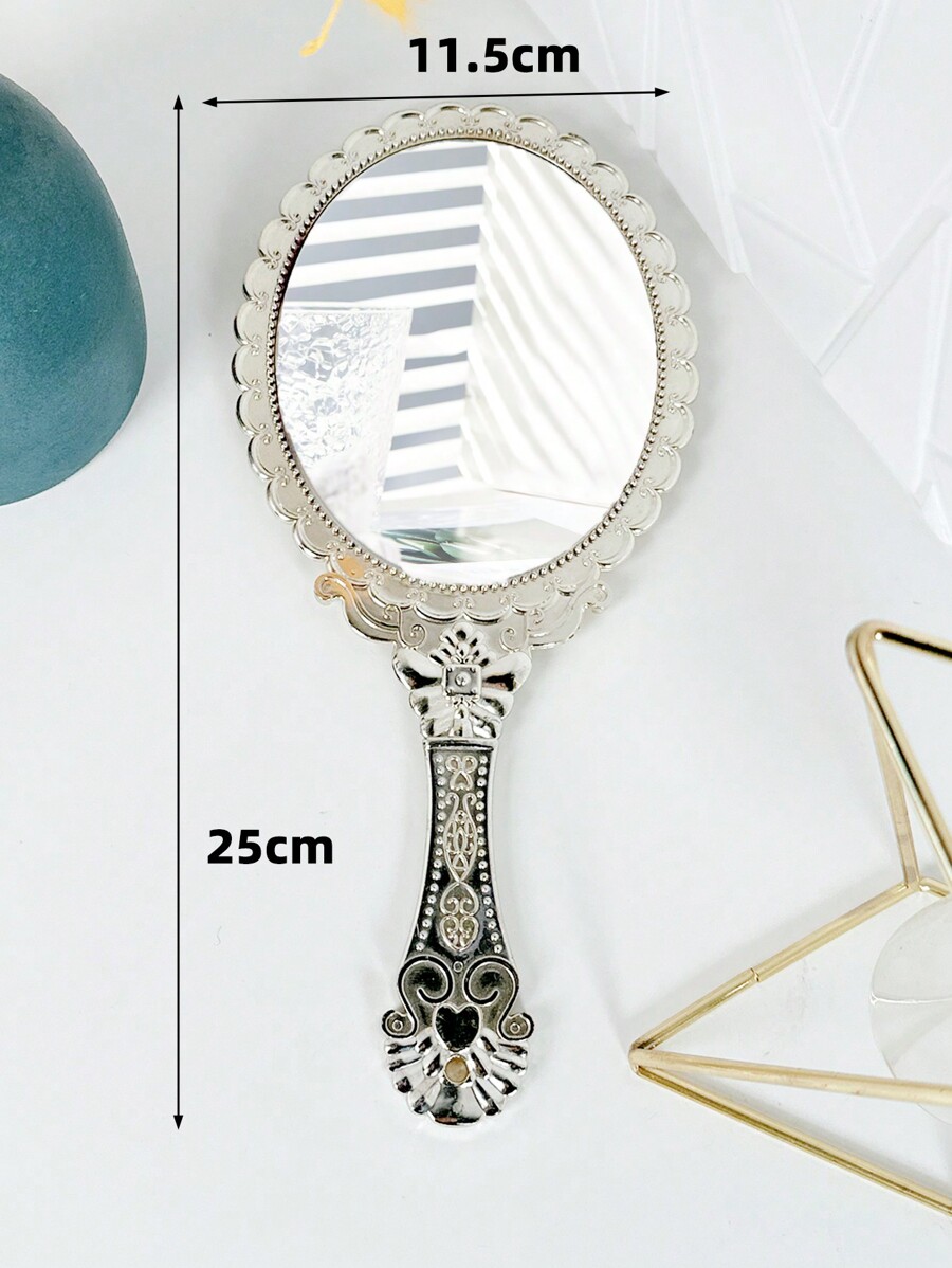 1pc European Style Handheld Princess Mirror With -Like Style, Vanity ...
